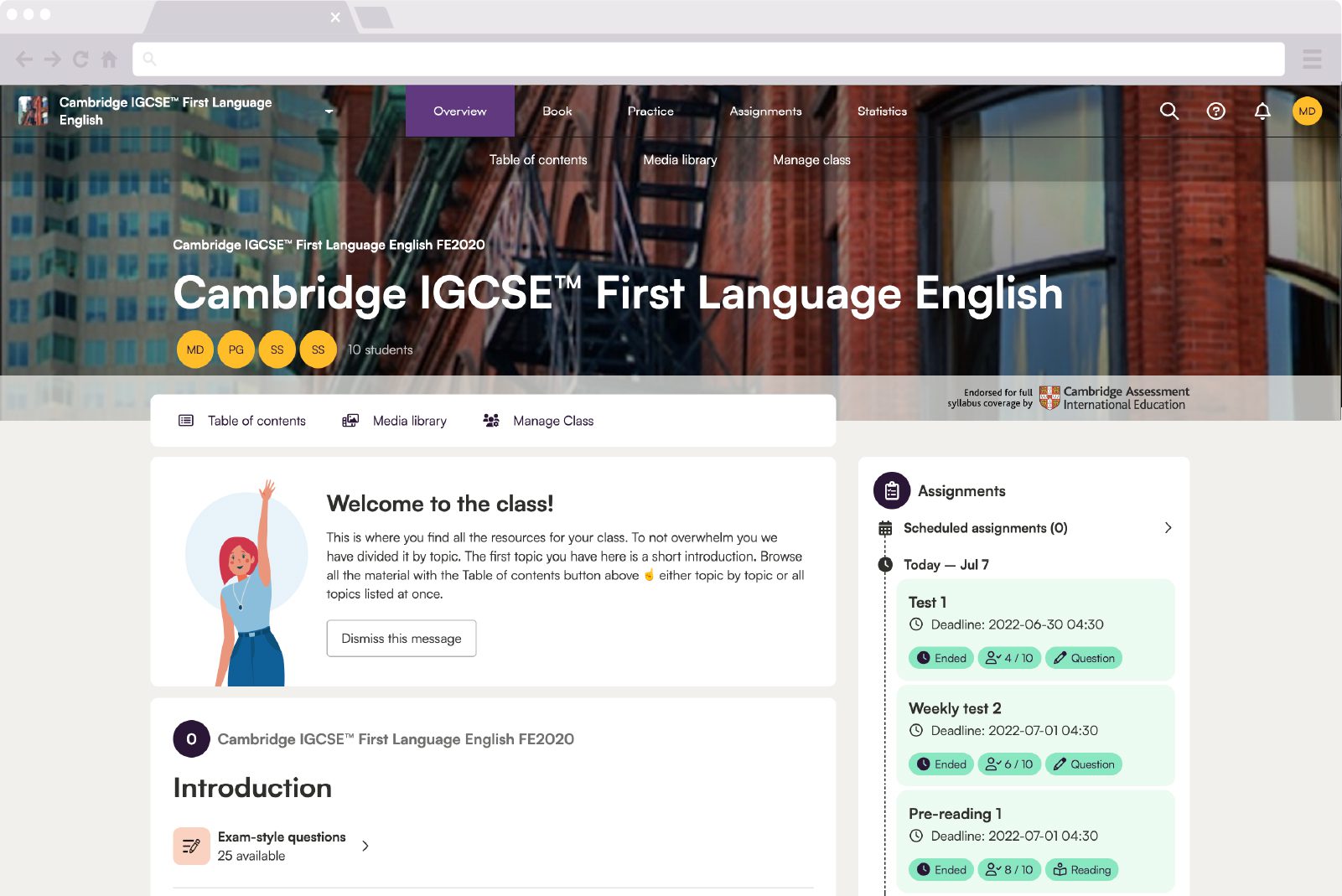 IGSCE First Language English teaching resource - Kognity