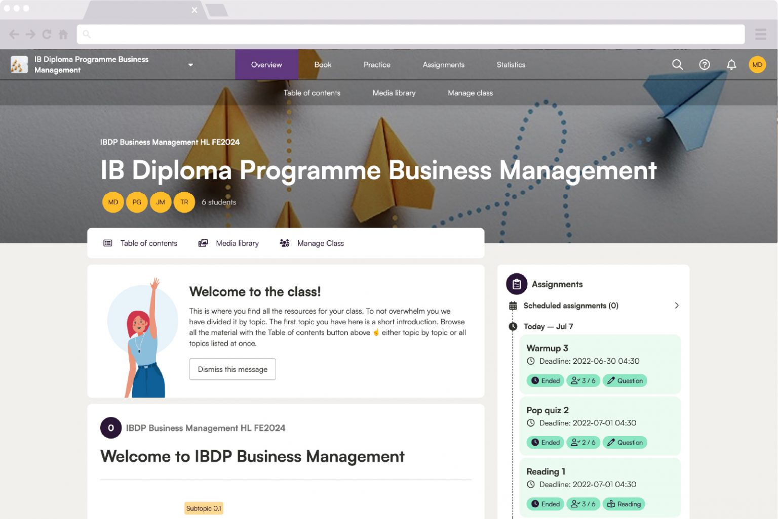 IB DP Business Management teaching resource - Kognity