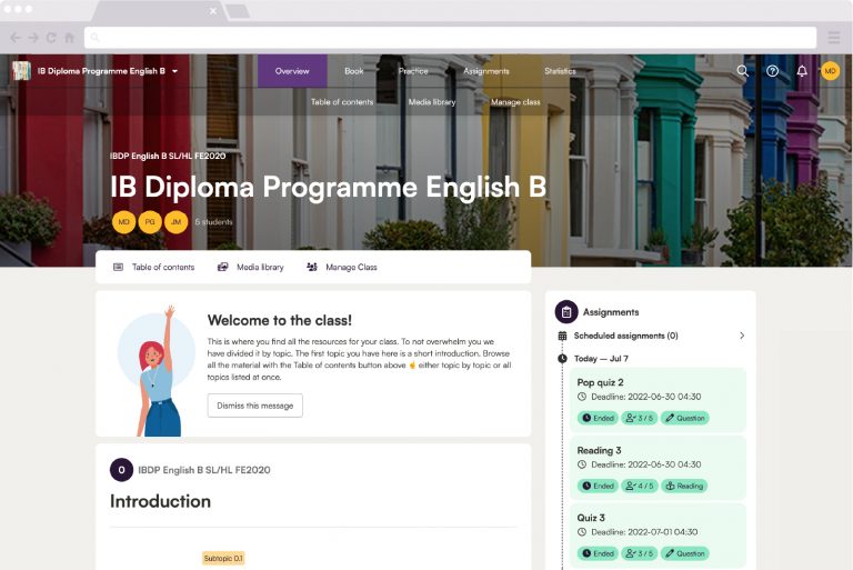 IB DP English B teaching resource - Kognity