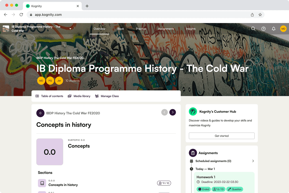 IB DP History (Cold War) interactive texbook - Kognity
