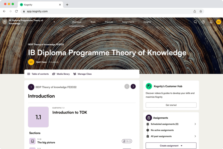 Webinar the 12 Concepts: A method for structuring the TOK course - Kognity