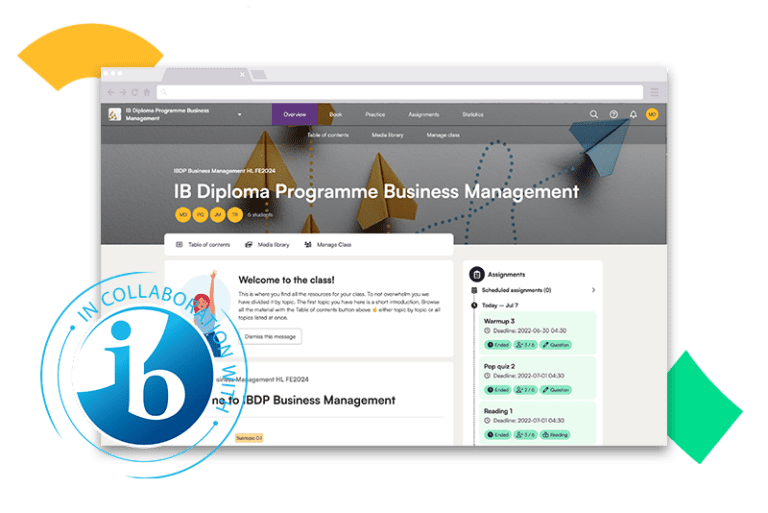 A new approach in DP Business Management - Kognity
