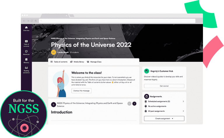 NGSS High School Science Program: digital curriculum - Kognity