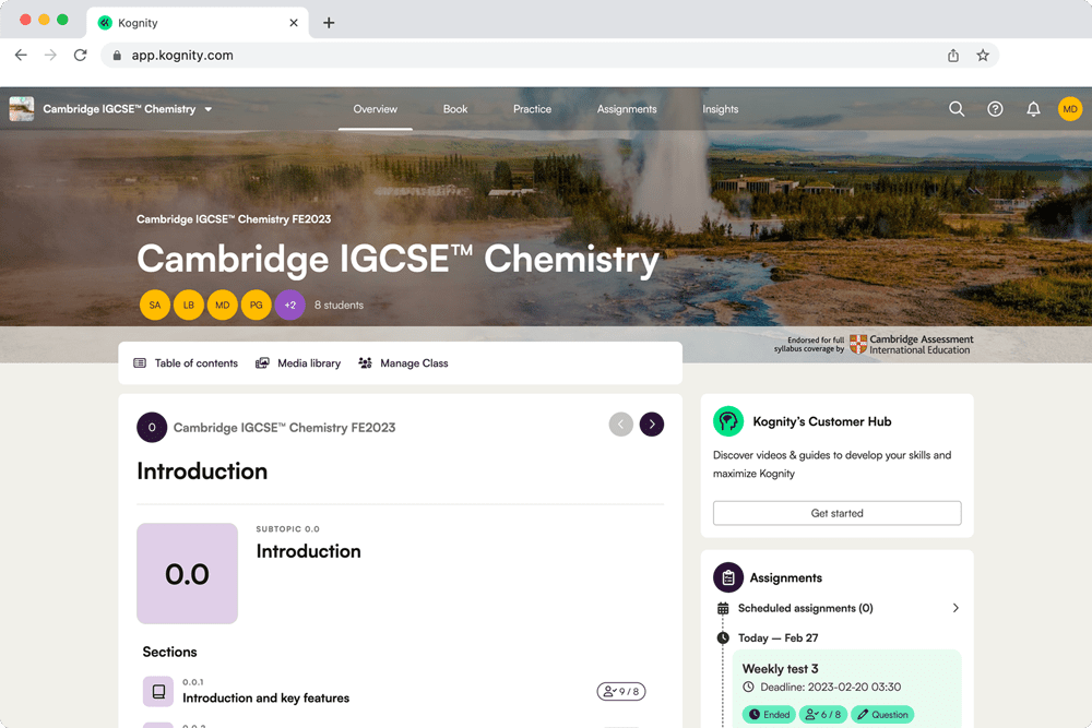 IGSCE Chemistry teaching resource - Kognity