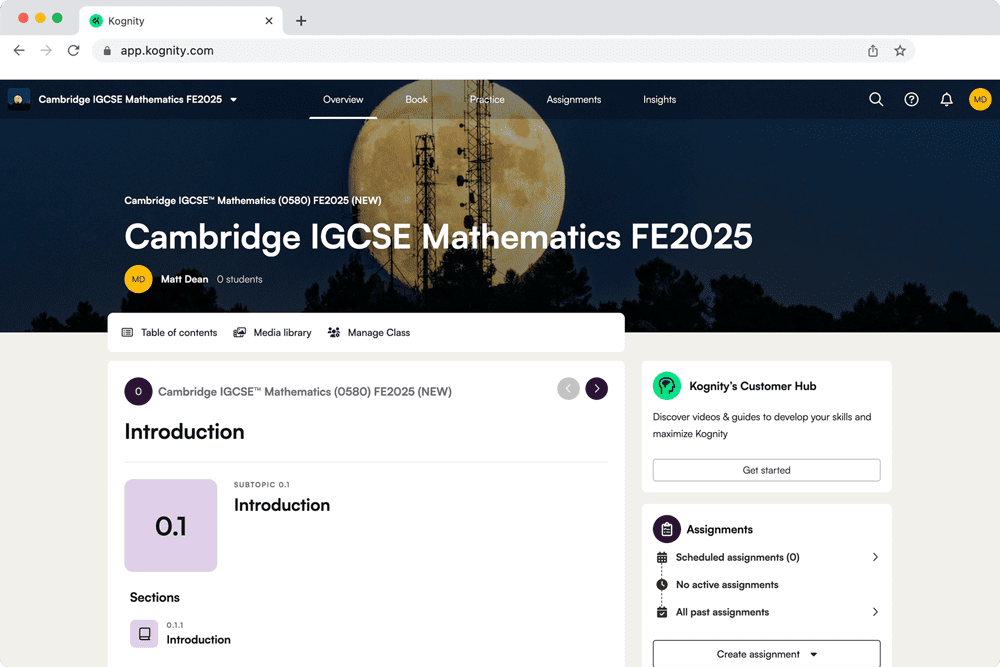 IGSCE Mathematics teaching resource - Kognity