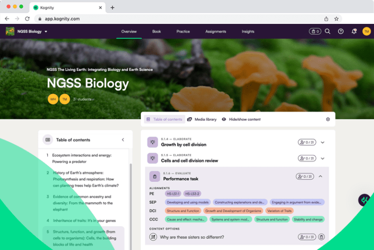 NGSS High School Science Curriculum - Kognity