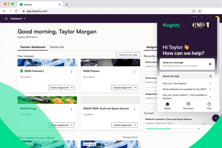 NGSS High School Science Curriculum - Kognity