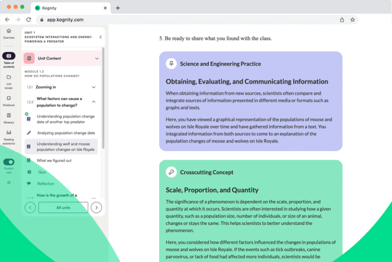 NGSS High School Science Curriculum - Kognity