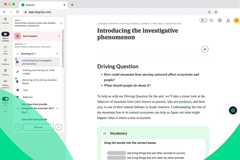 NGSS High School Science Curriculum - Kognity