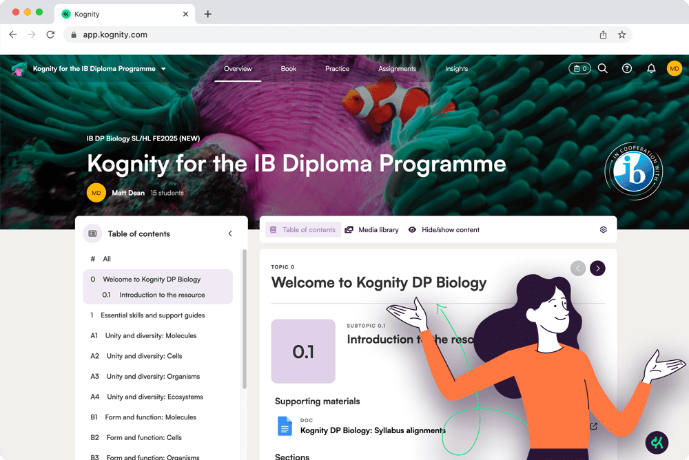 Your go-to digital textbook for the IB DP curriculum - Kognity